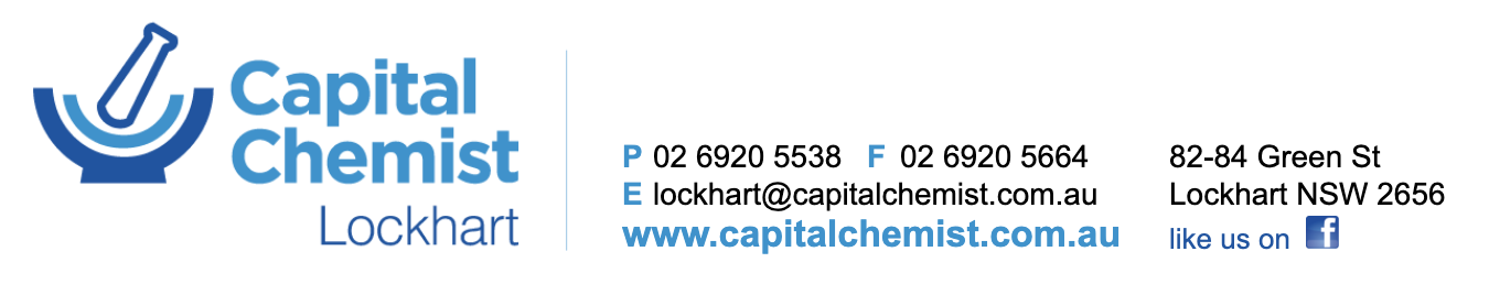 Lockhart Email Signature - Capital Chemist MOS